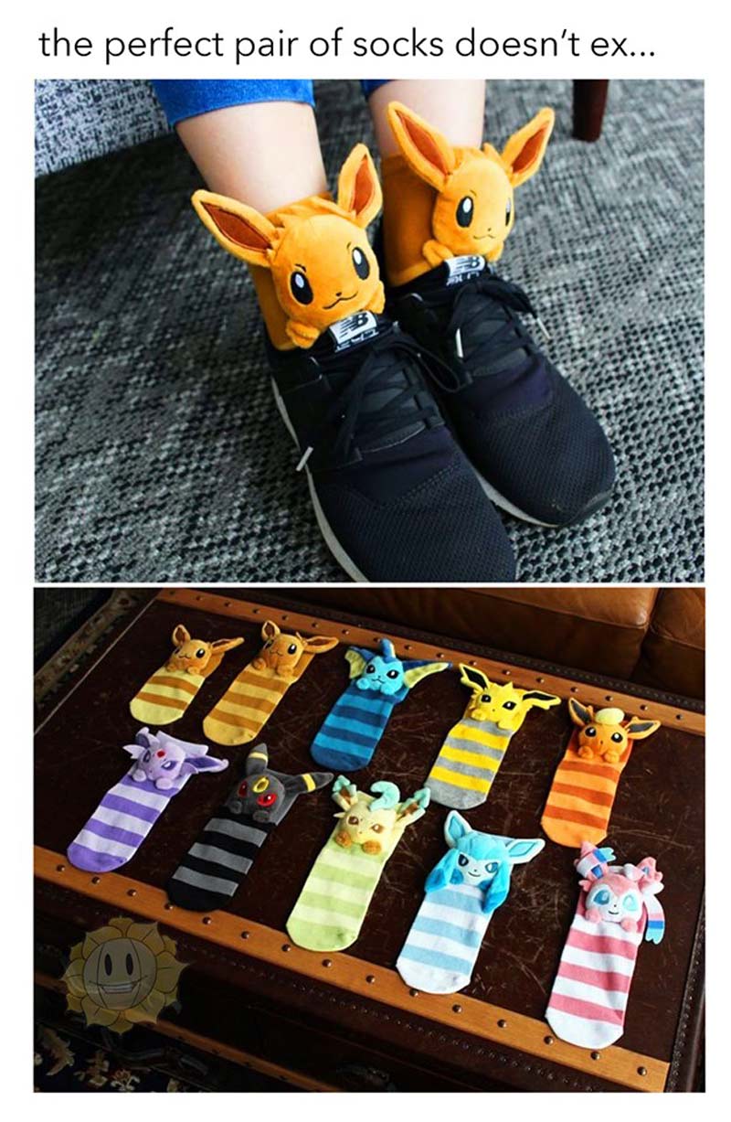 Catch These Peek-a-boo Eevee Family Socks At Pokémon Center Singapore ...