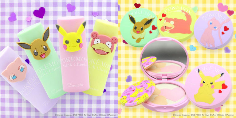 New Pokemon Makeup Collection Has Pikachu, Eevee, Mew & Slowpoke On ...