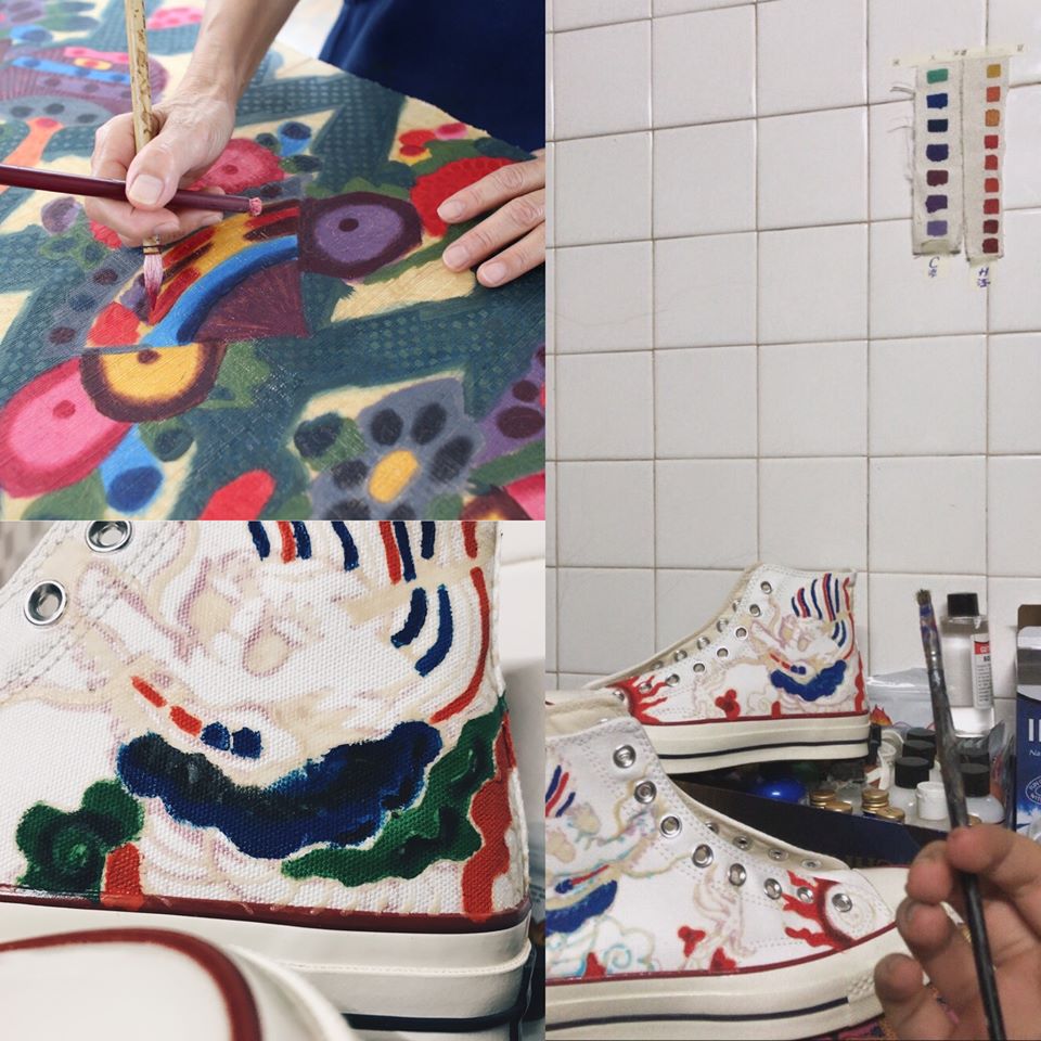These Hand-painted Custom Converse Sneakers Inspired By An Ancient ...