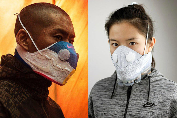 Chinese Artist Known For His Sneaker Masks Made One With A Grocery Bag ...