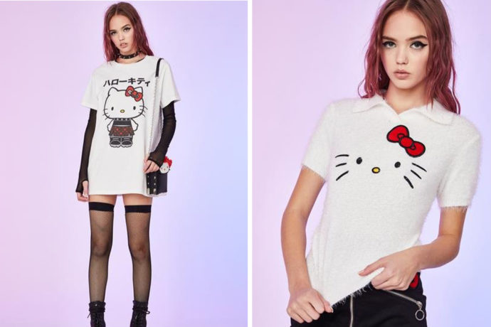 These Rebel Hello Kitty Clothes And Skincare By Dolls Kill Let You Own ...