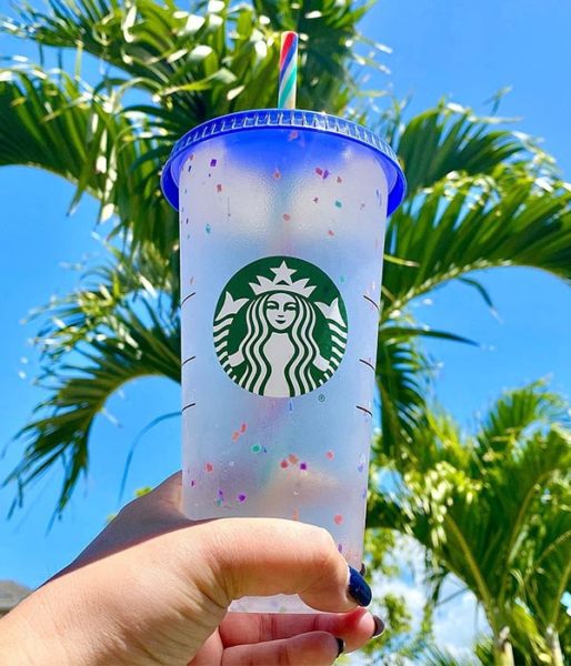 Starbucks Is Releasing Colour-Changing Confetti Cold Cups At Midnight ... Starbucks Is Releasing Colour-Changing Confetti Cold Cups At Midnight ...