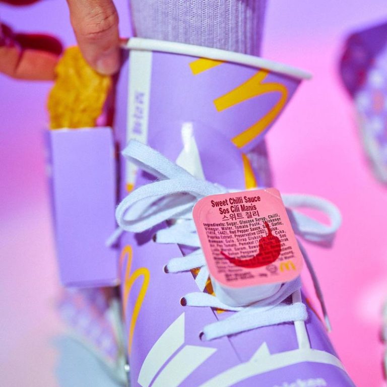 These Custom Sneakers Are Made From The BTS Meal Packaging