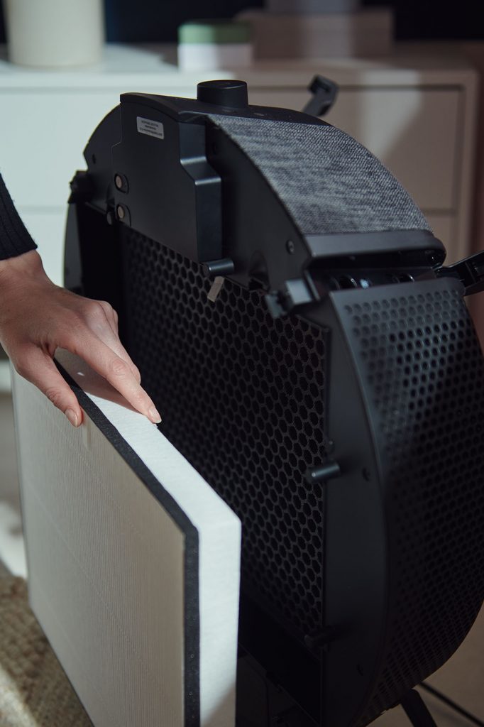 IKEA’s New Smart Air Purifier Doubles As A Bedside Table