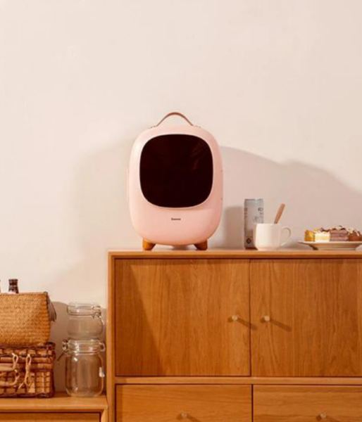 This Portable Mini Fridge Doubles As A Room Cooler & Makeup Chiller