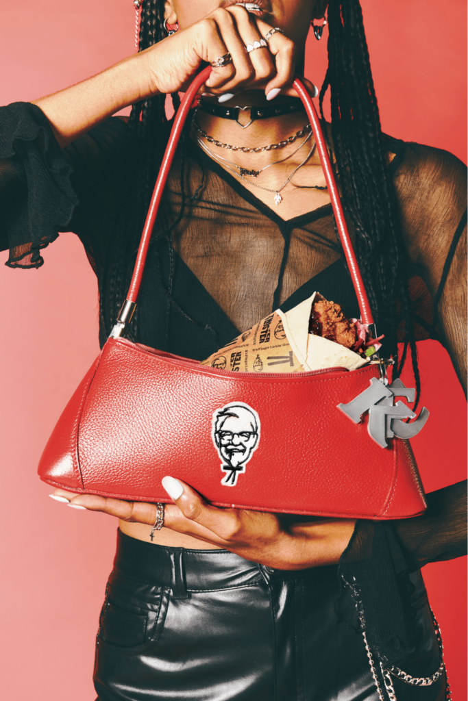 KFC UK Wrapuette Bag Has A Motif Of Colonel Sanders & KFC Keychain