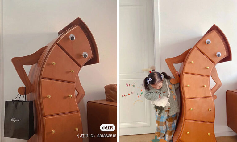 Slanted Chest Of Drawers Like This Comes With Arms On The Side