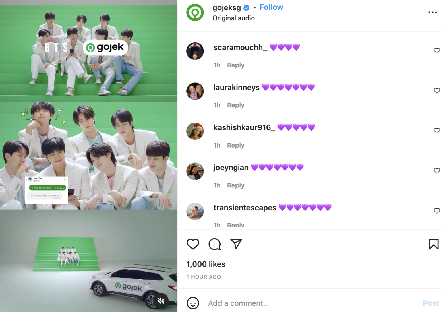 BTS x Gojek Has BTS-Themed Vehicles & $3 Off Promo Codes