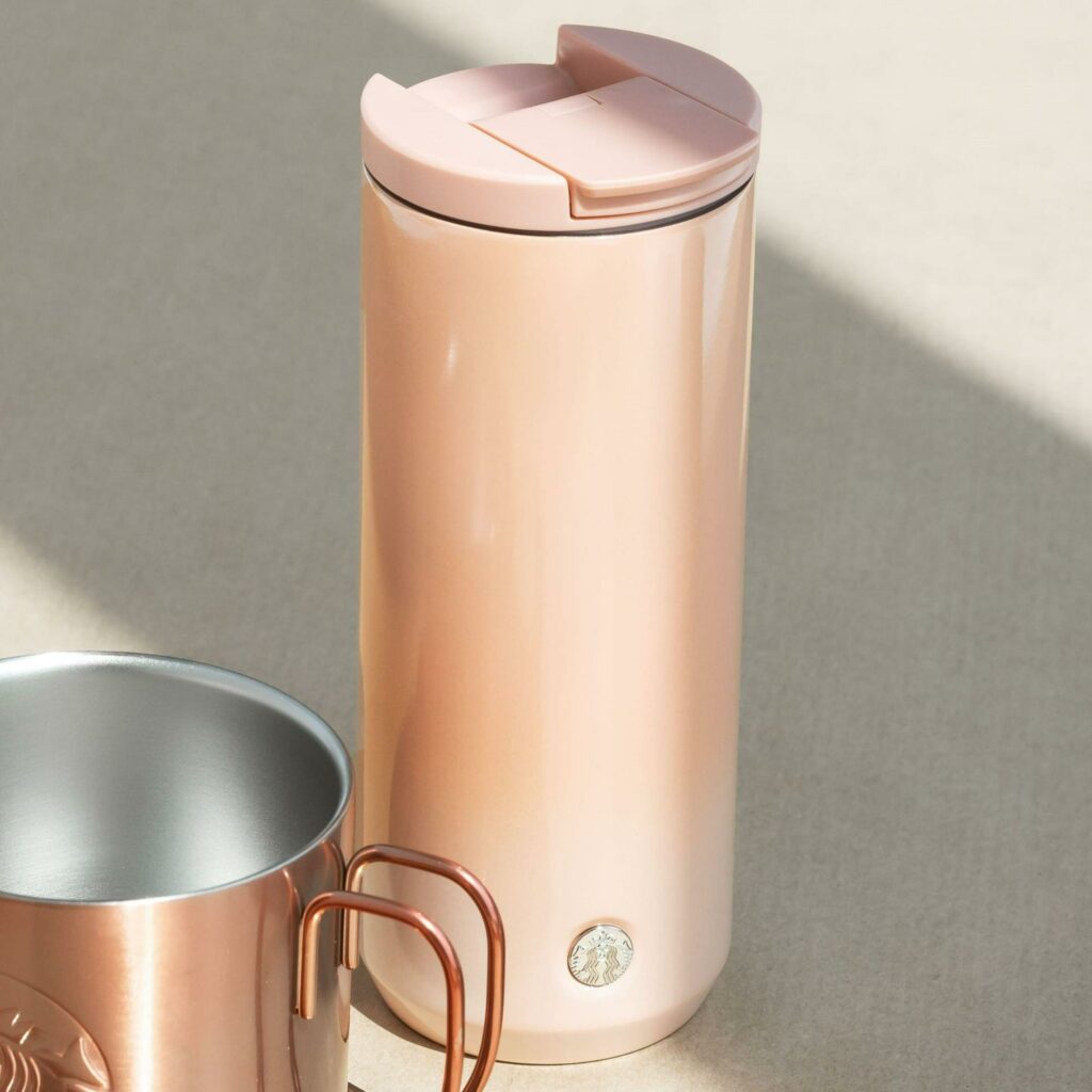 Starbucks Rose Gold Collection Has Cold Cups And Stainless Steel Mugs