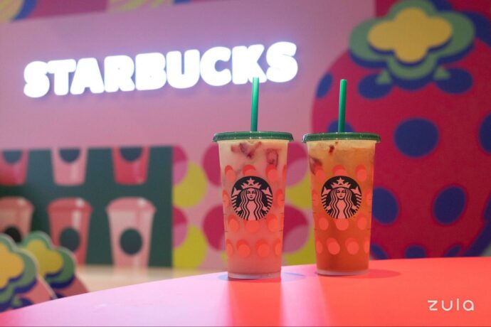 Starbucks VivoCity Pink Pop-Up Has Interactive Photo Spots & New Merch