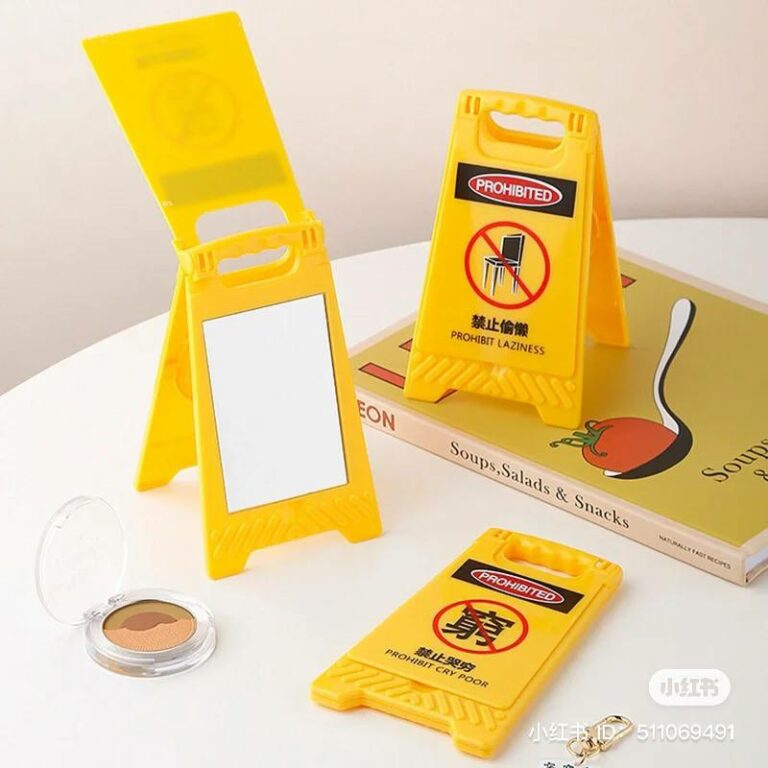 Mini Warning Sign Mirrors That Help You To Chope Seats