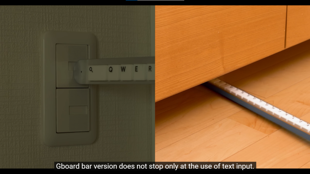 Google Japan Horizontal Keyboard Has A Length Of 1.65m