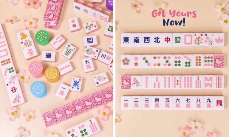 Sanrio SG Now Has A Sakura-Themed Hello Kitty Mahjong Set