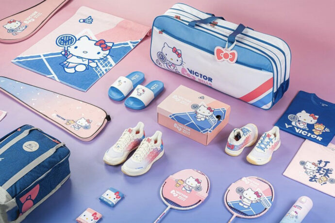 This Hello Kitty Athleisure Collection Has Pastel-Themed Rackets
