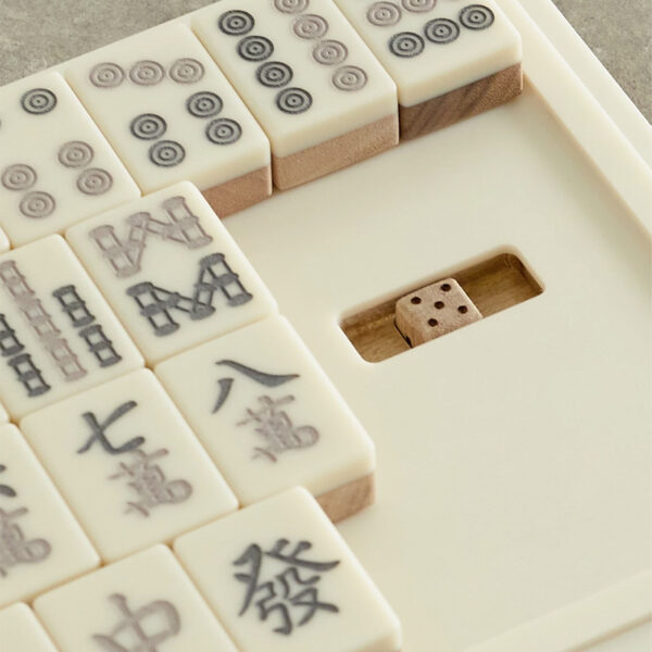 This Walnut Wood Mahjong Set Comes With Hand-Painted Tiles