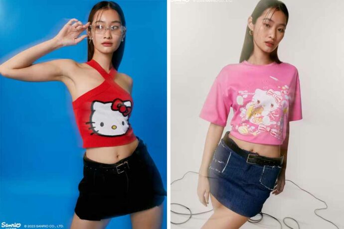 The New Pomelo x Hello Kitty Collection Has Vests & Blazers
