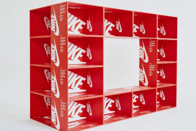 There Are Now Sofa & Tables Made Out Of Nike Shoe Boxes