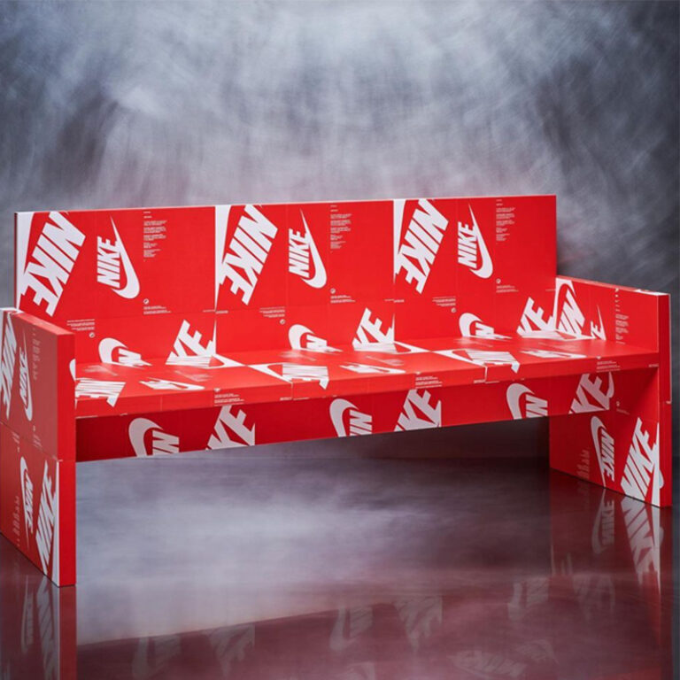 There Are Now Sofa & Tables Made Out Of Nike Shoe Boxes