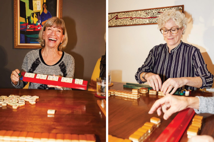 Photos Of Elderly Female Mahjong Collectors In California