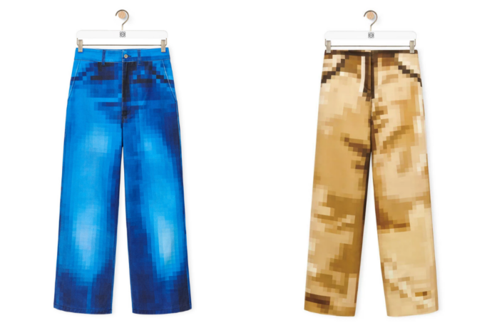 This Loewe Pixel Capsule Collection Has Pixelated Apparel & Bags