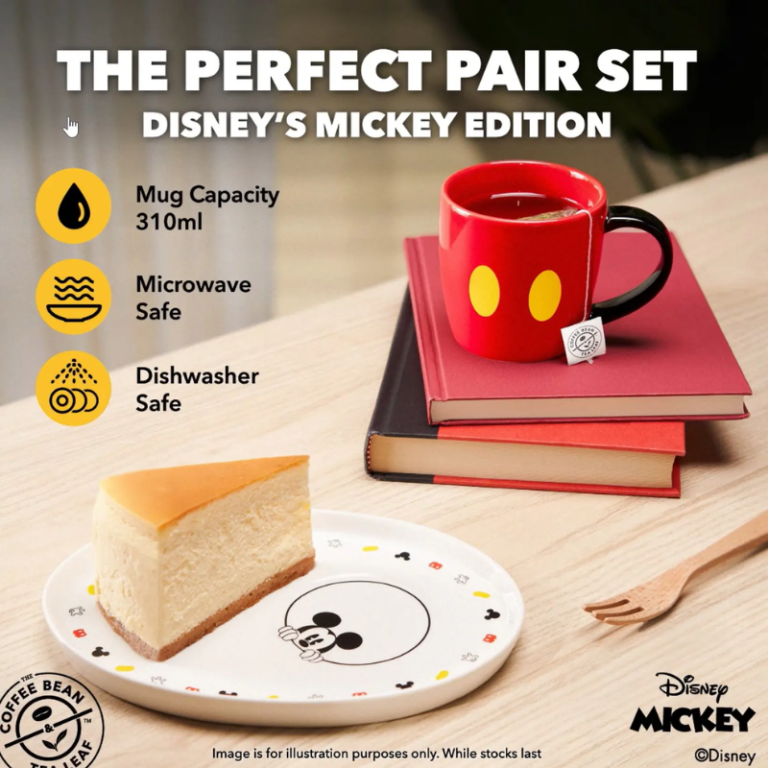 Coffee Bean Has Launched A Mickey Mouse Mug & Plate Set