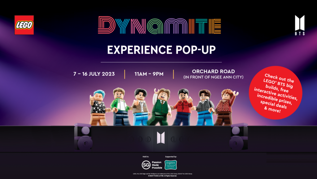 The LEGO BTS Dynamite Experience Is A Pop-Up At Orchard