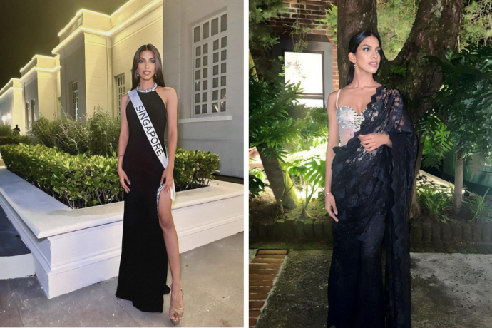 Miss Universe Singapore 2023 Priyanka Annuncia Rocks 3 Outfits
