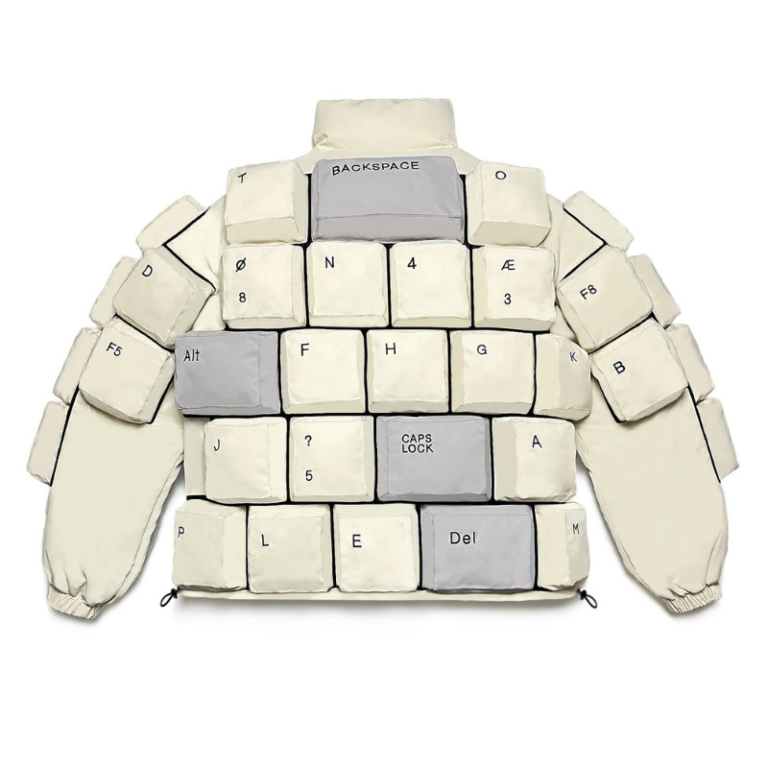 This Keyboard Puffer Jacket Comes With Designs Of Key Caps