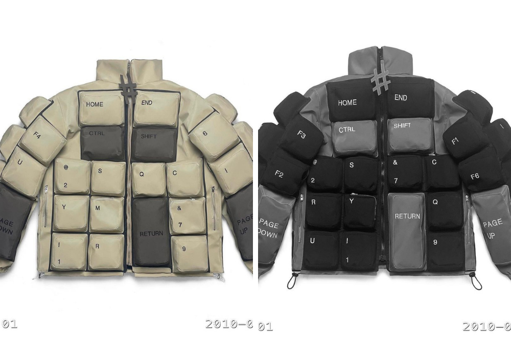 This Keyboard Puffer Jacket Comes With Designs Of Key Caps