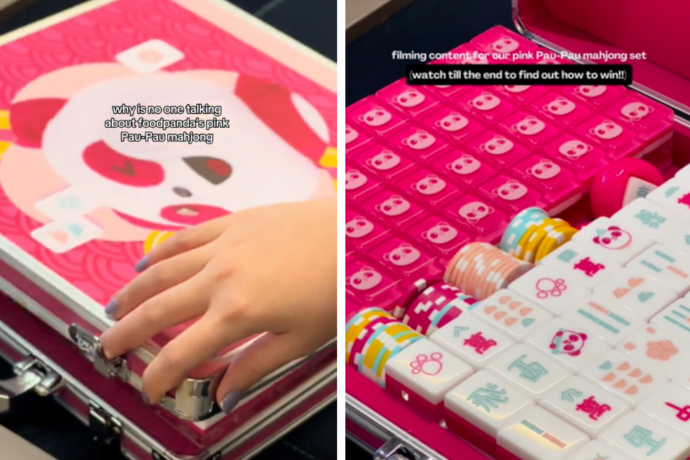 Foodpanda Mahjong Set Is Donned In Pink Panda Prints