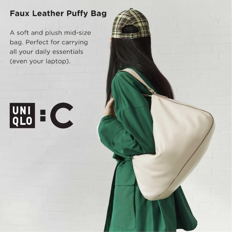 UNIQLO Is Releasing Faux Leather Puffy Bags In 3 Chic Colours
