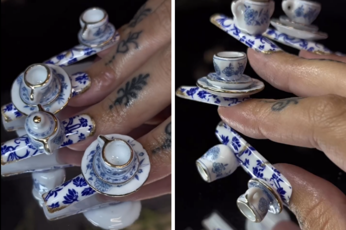 You Can Now Serve Tea With These Tea Set Nails