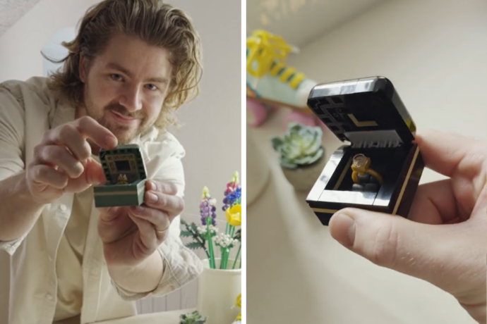 This Lego Ring Box Comes With Custom Holder For The Ring