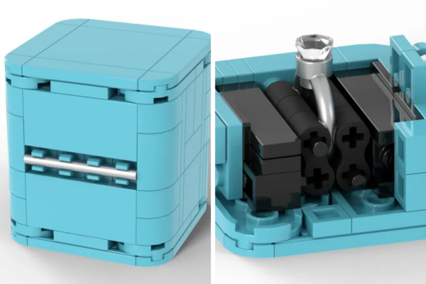 This Lego Ring Box Comes With Custom Holder For The Ring