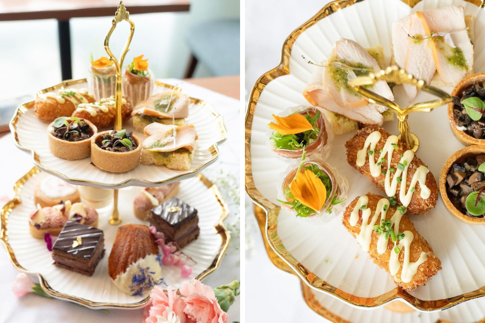 Floral High Tea Set With Complimentary Hello Kitty Makeup