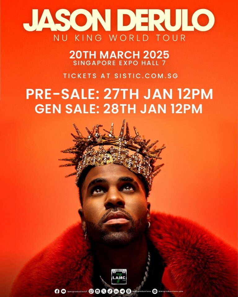 All The Concerts In Singapore To Get Your Live Music Fix In 2025